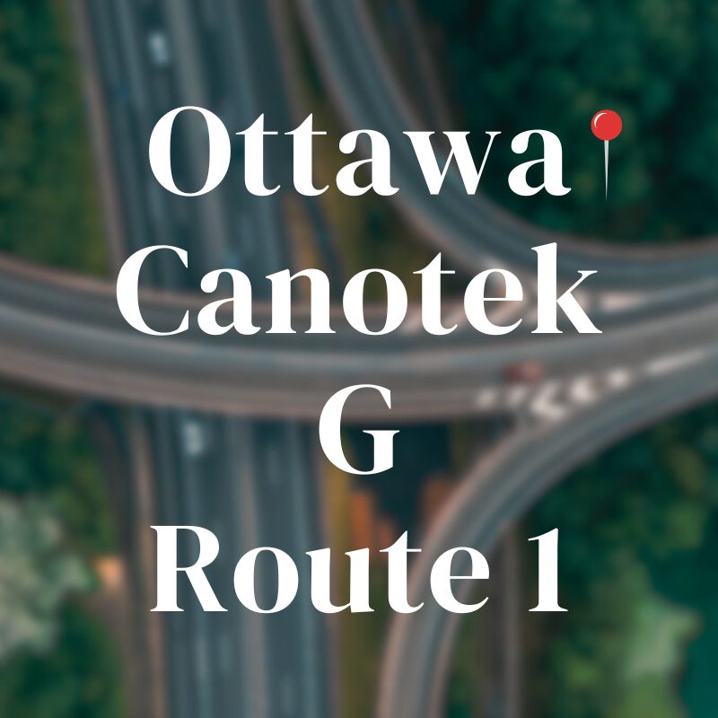 Ottawa Canotek Route1 Drive Test Centre Routes - GrayJays